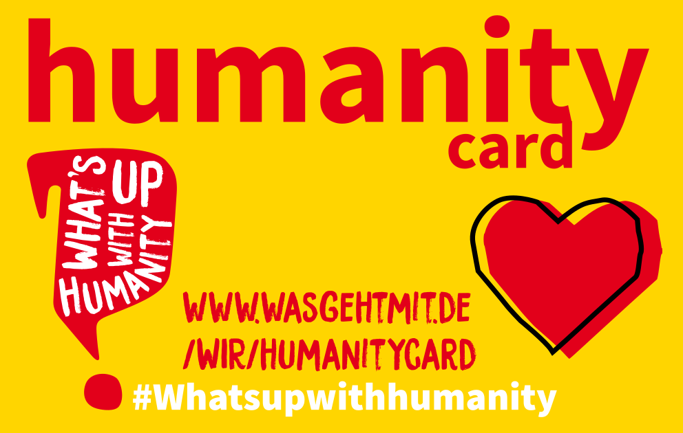 Humanity Card in English – Was geht mit Menschlichkeit?